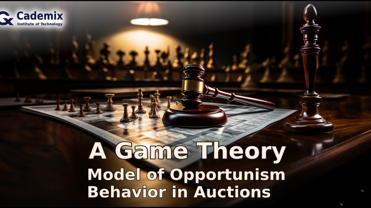 A Game Theory Model of Opportunism Behavior in Auctions | Cademix ...